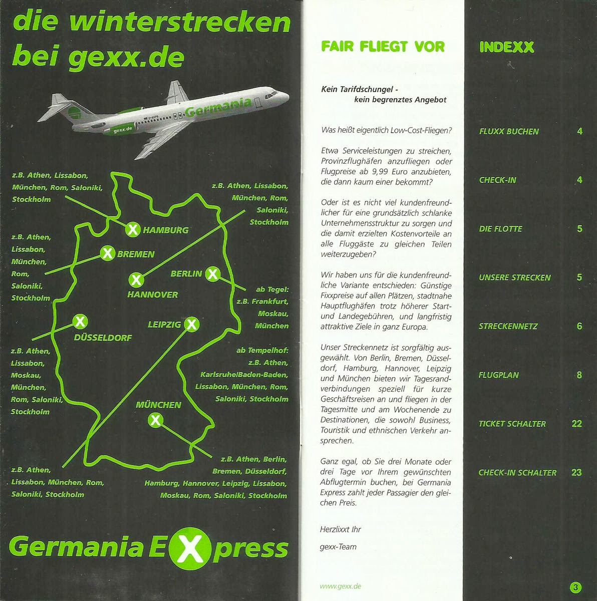 Airline memorabilia: Gexx (Germania Express) (2004/2005)