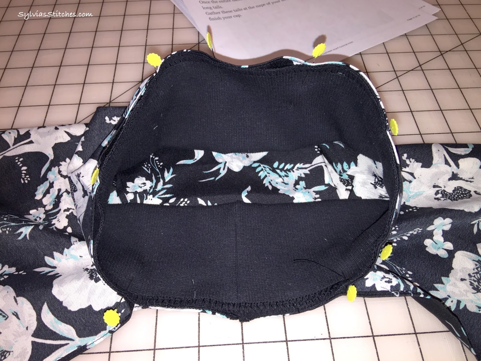 Easy Chemo Cap Head-Scarf - Sylvia's Stitches