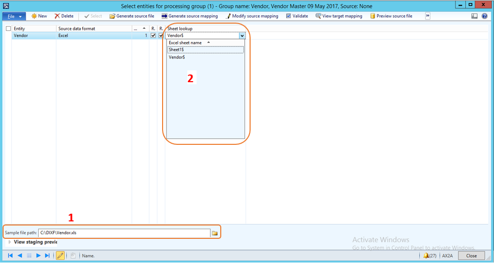 How to use Data Import Export Framework Module in AX 2012.
