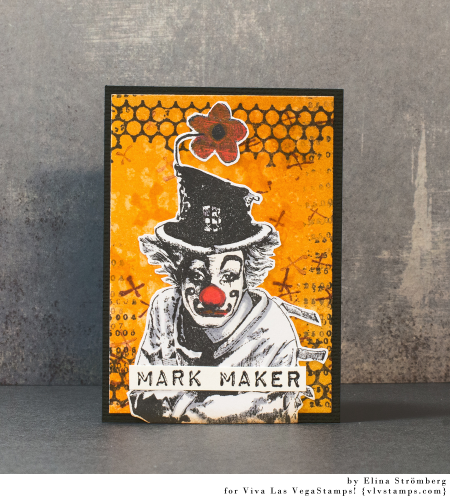 Mark Maker ATC's for Viva Las VegaStamps! DT - Elina Stromberg