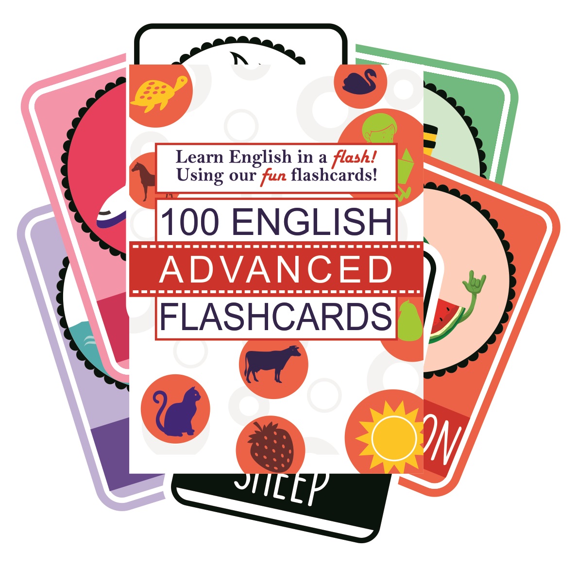 Galaxy Comfort: English Advance Flash Cards 100 Cards For Kids To Learn ...