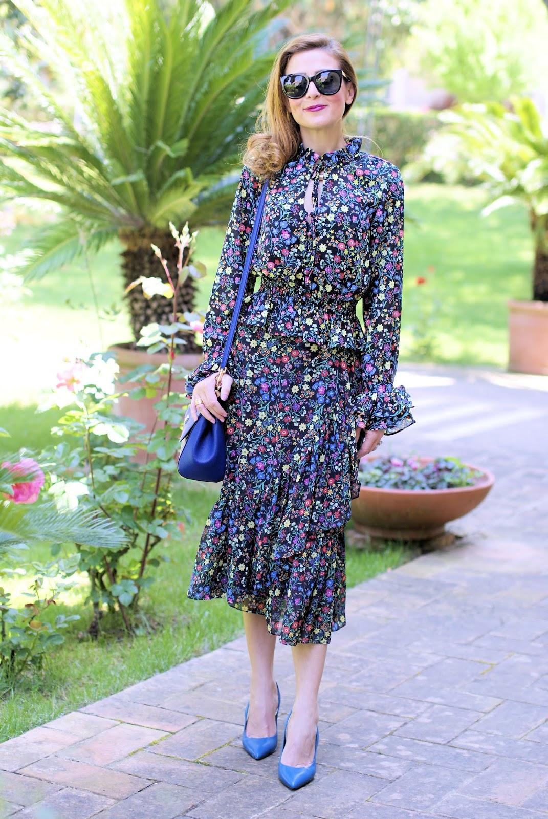 How to go matchy-matchy: matching two-piece set with ruffles and floral ...