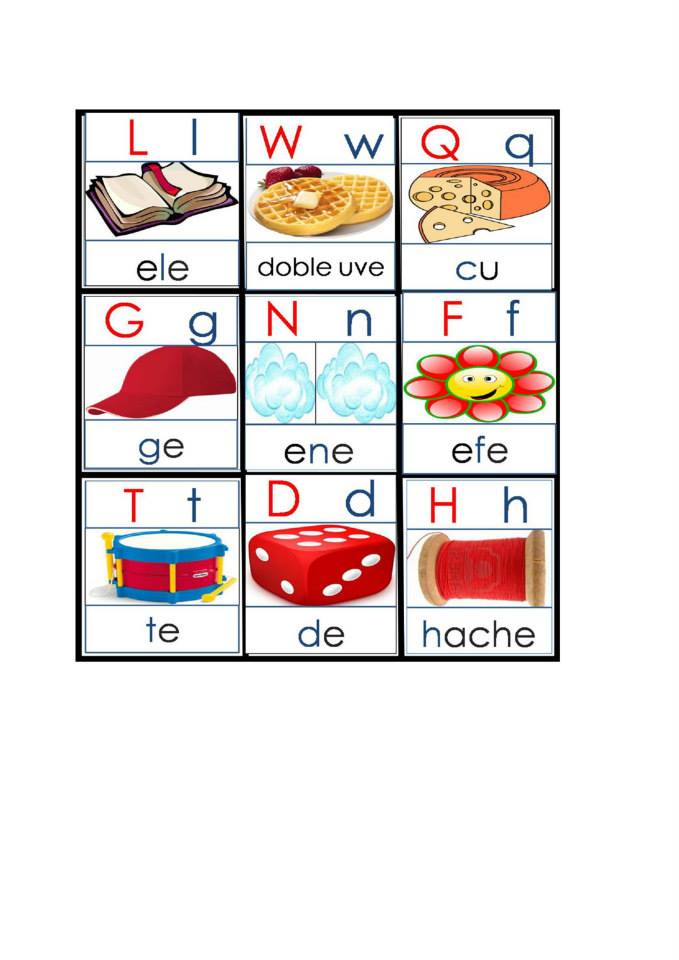 Lotería para trabajar palabras, silabas y letras - SOY DOCENTE MAESTRO ...