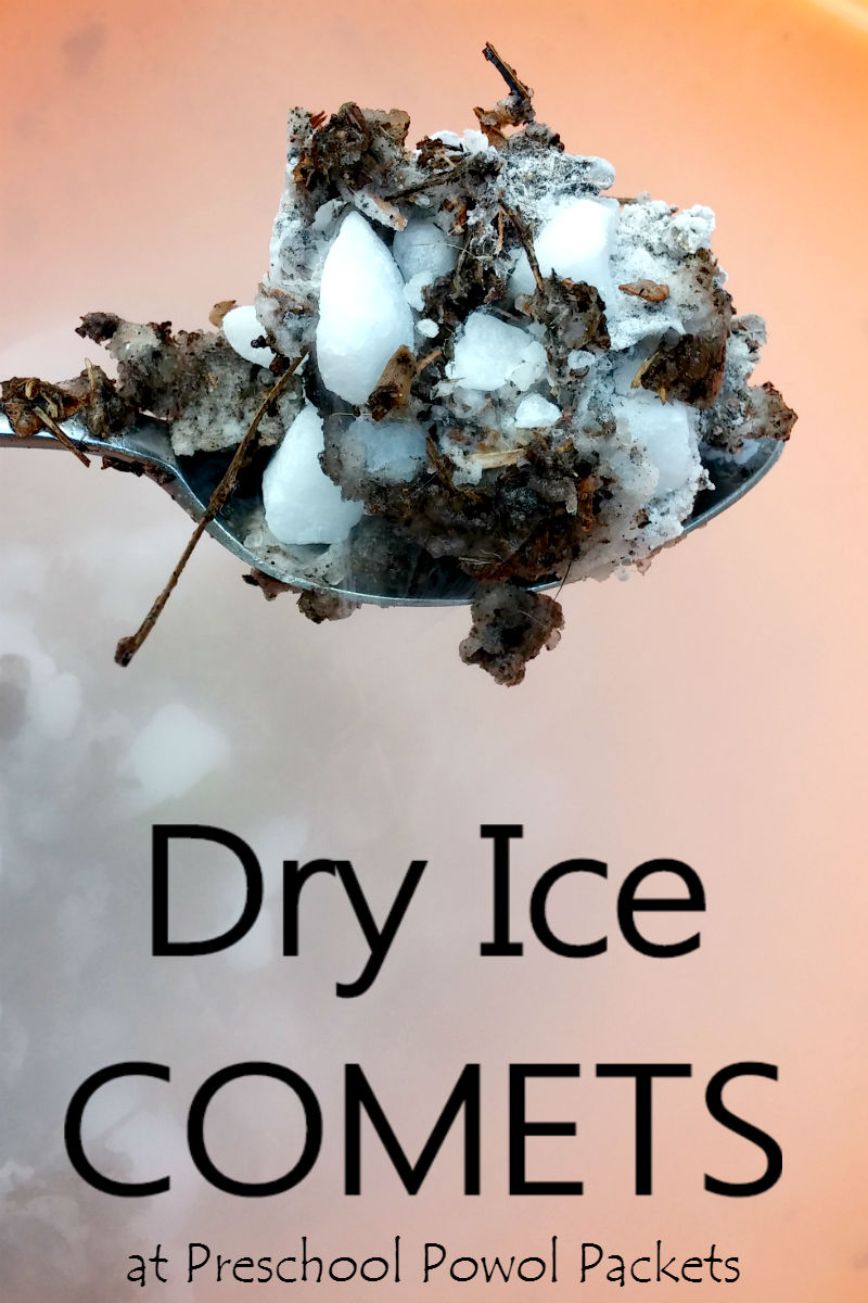 Comet Model - a Space Themed Dry Ice Science Experiment | Preschool ...