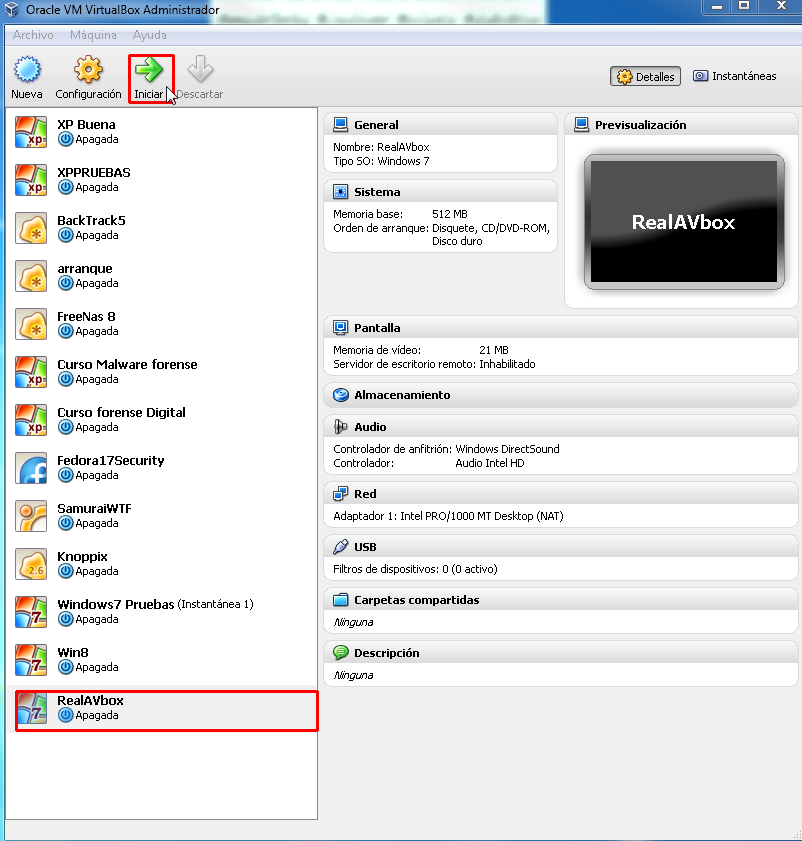 1gb de información: Montar el .VHD en VirtualBox
