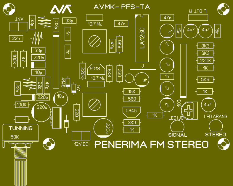Karya Solderanku: Stereo Receiver FM Front End TA7358AP