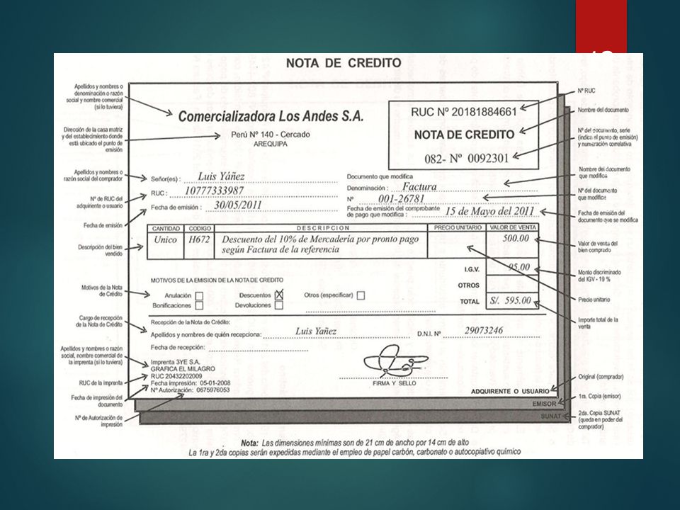 ACTUALIDAD CONTABLE EMPRESARIAL: LA NOTA DE CRÉDITO