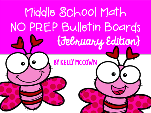 Kelly McCown: Middle School Math Bulletin Boards for February