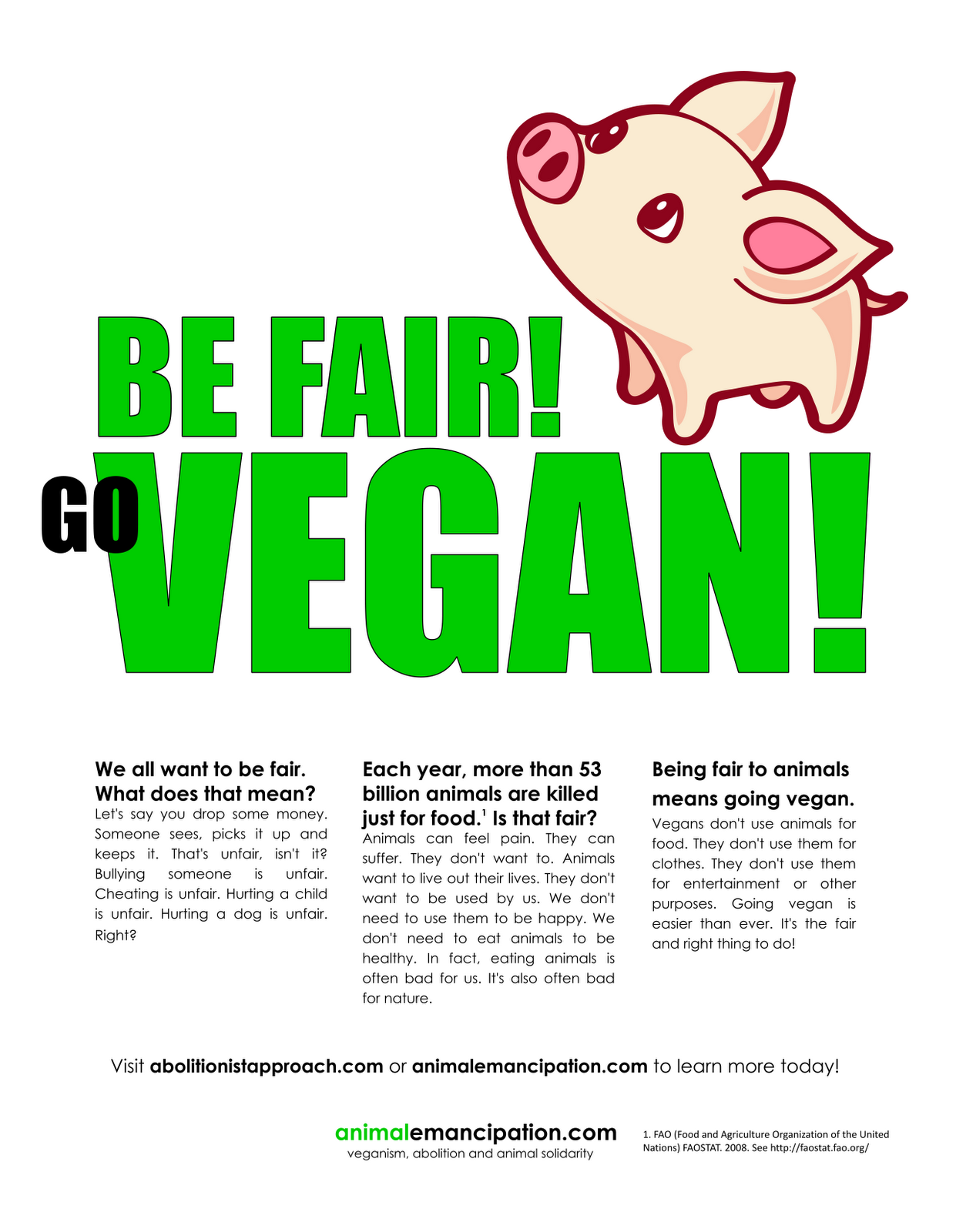 Young Blood Pets: New Outreach Posters (Be fair! Go vegan!)