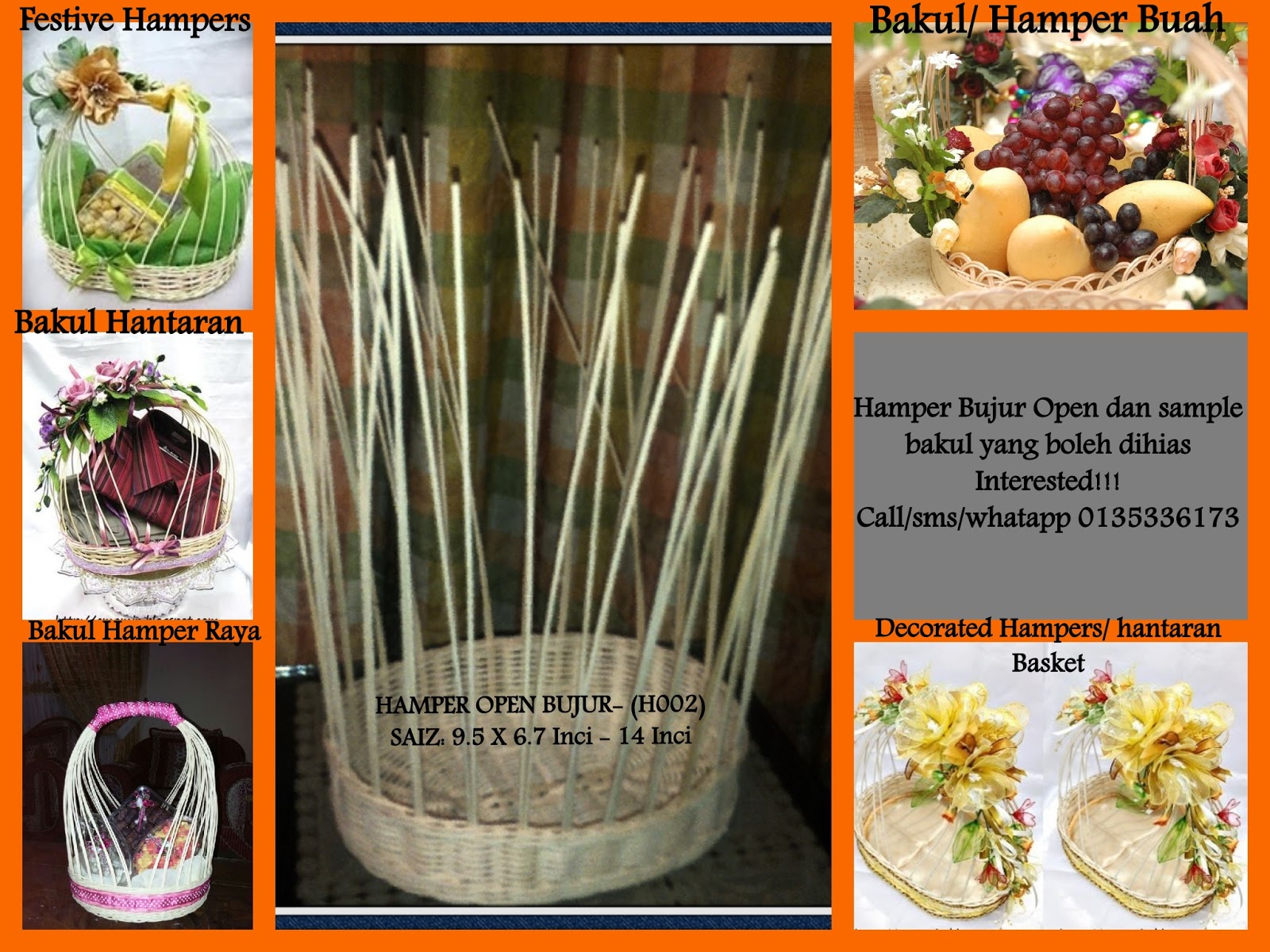 CENDERAHATI BAKUL ROTAN: BAKUL HAMPER / HAMPER BASKET/ BAKUL HANTARAN