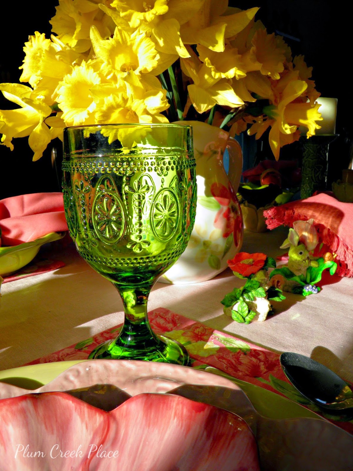 Plum Creek Place: Pink Petals April Inspired Tablescape