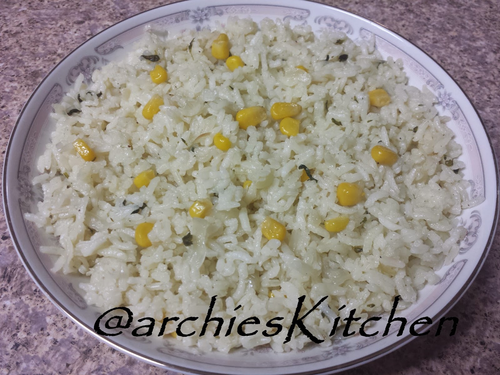 Archies Kitchen: Corn Rice
