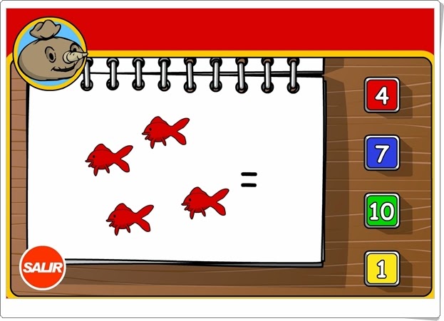 Juegos educativos de Matemáticas online: "El juego de contar" (Números ...