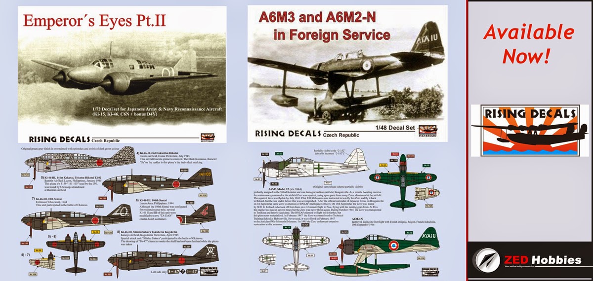 ZED Hobbies: Just in, a re-stock of decals from Rising Decals