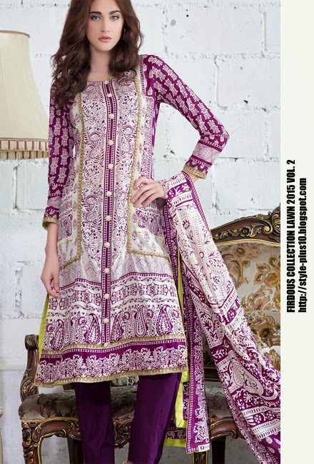 Firdous : Collection Lawn 2015 Vol. 2