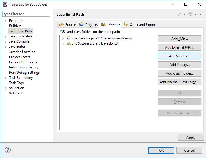 Invoke SOAP web service using Client Jars(wsimport command)
