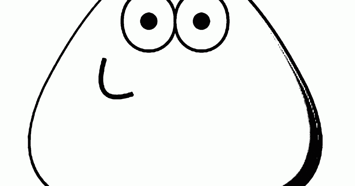 Dibujos Sin Colorear: Dibujos de Pou para colorear