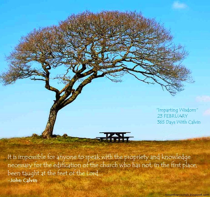 A Reformed Notebook: Imparting Wisdom