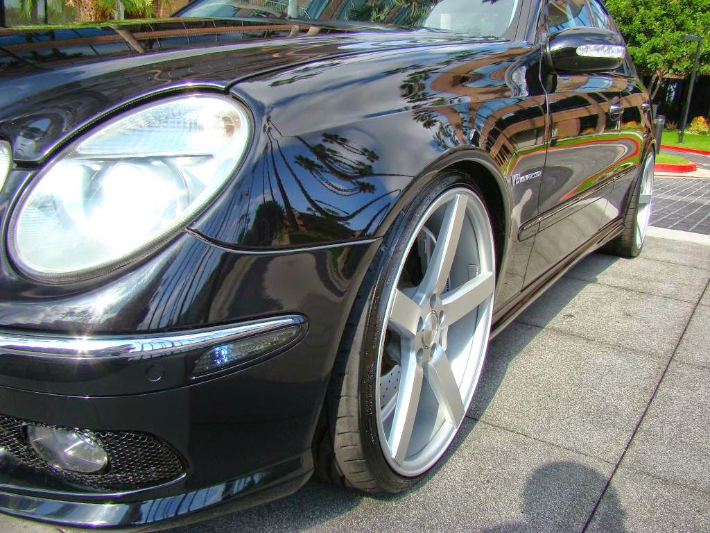 Mercedes-Benz W211 E55 AMG on 20inch Vossen Wheels | BENZTUNING