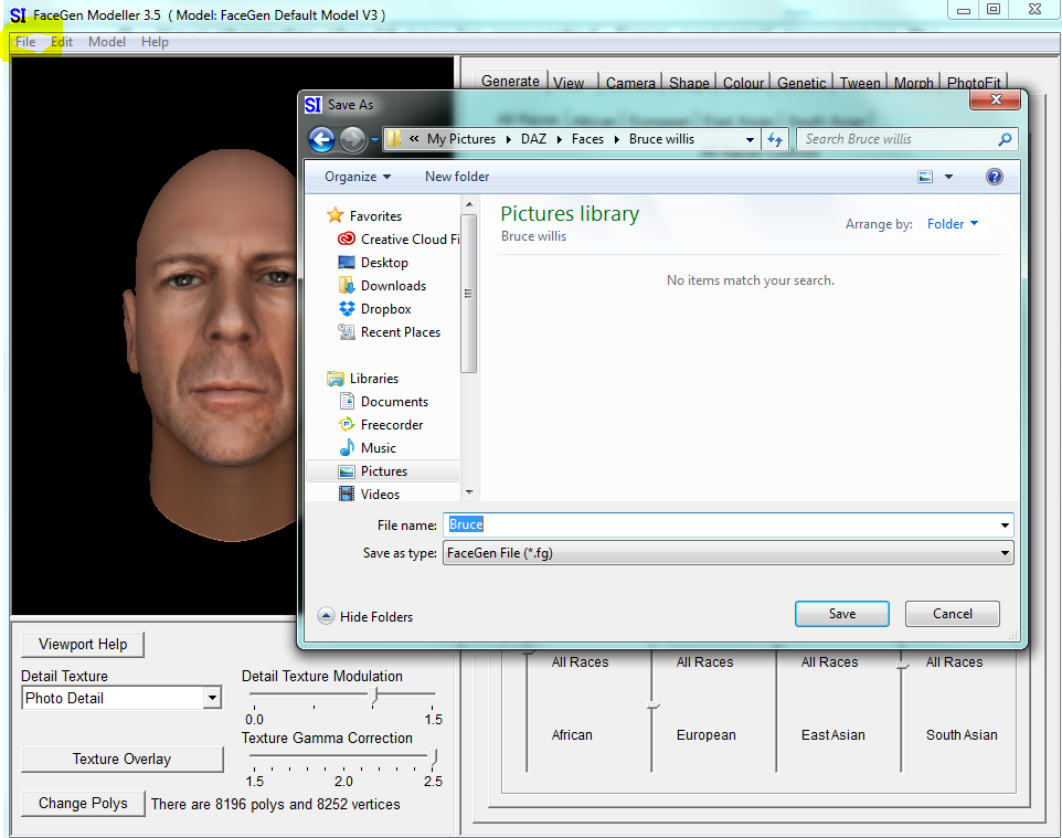 DanBurden's Interactive Blog: FaceGen Character Creation Tutorial
