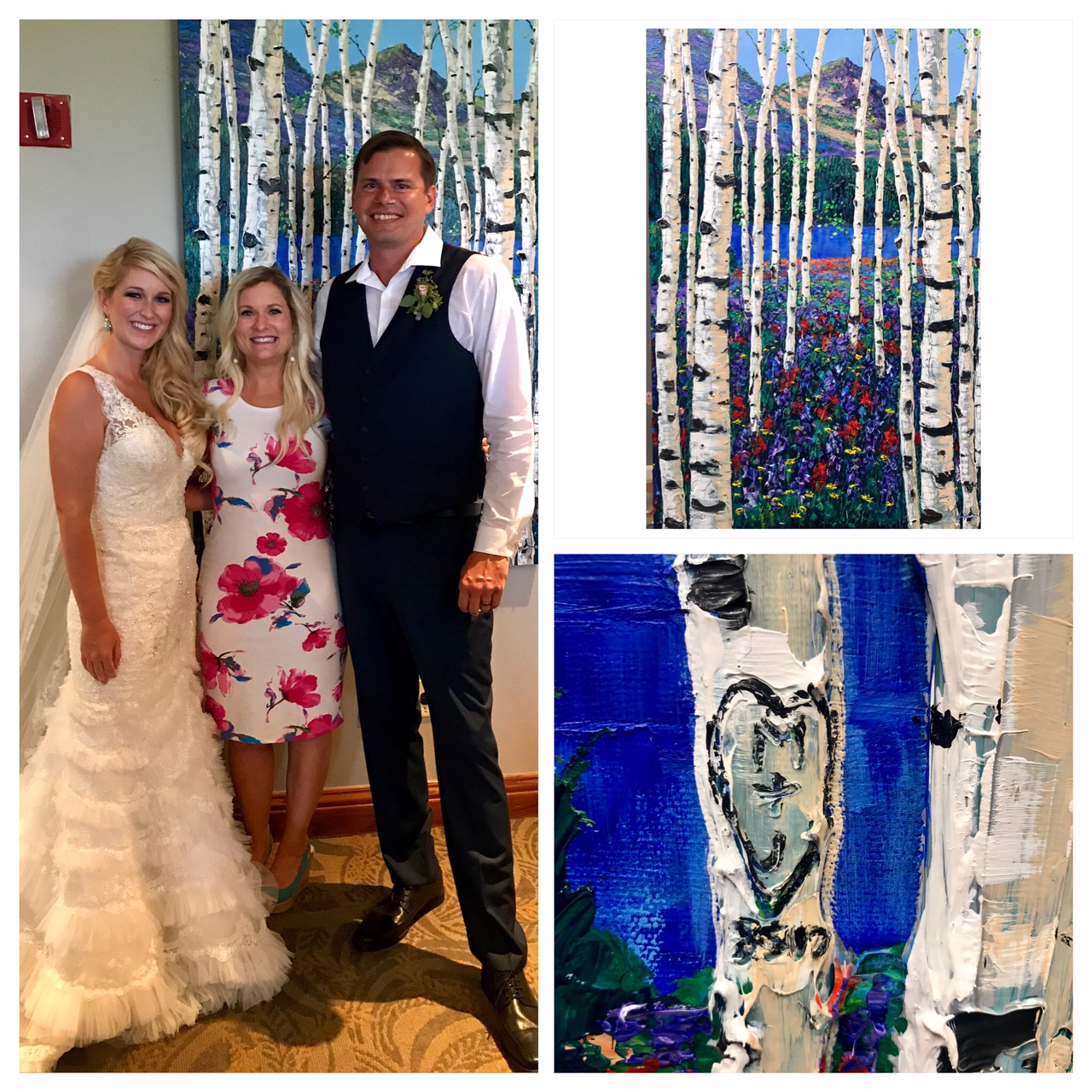 Aspen Paintings by Contemporary Aspen Artist Jennifer Vranes, Birch ...