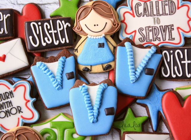 How to Make Simple LDS Sister Missionary Decorated Cookies | Photpail