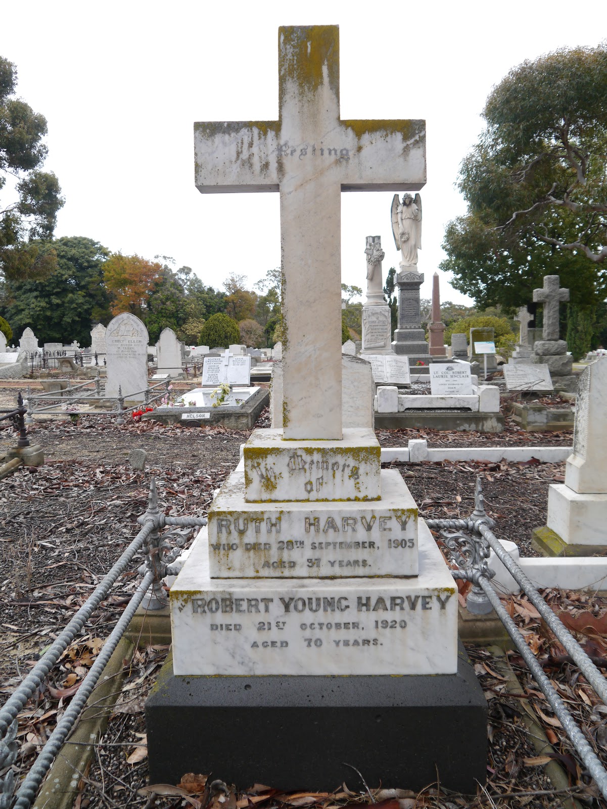 Harvey: Grave at Fremantle Cemetery