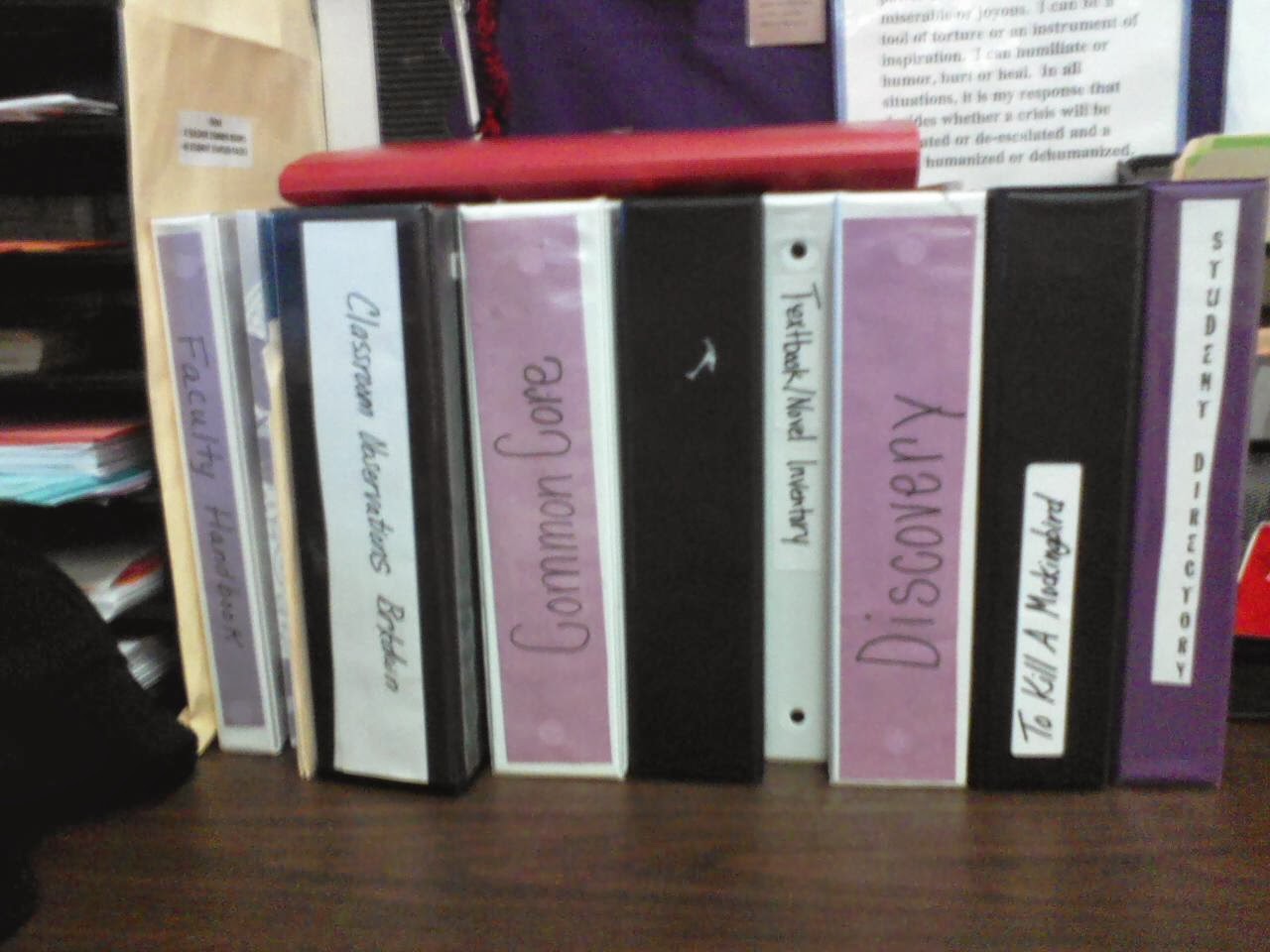 The Road to Organization: Binders, Binders Everywhere...