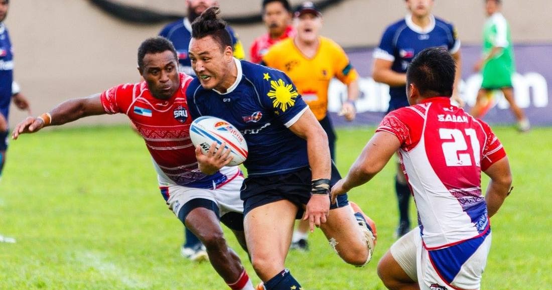 Singapore battles Philippine selection in rugby friendly