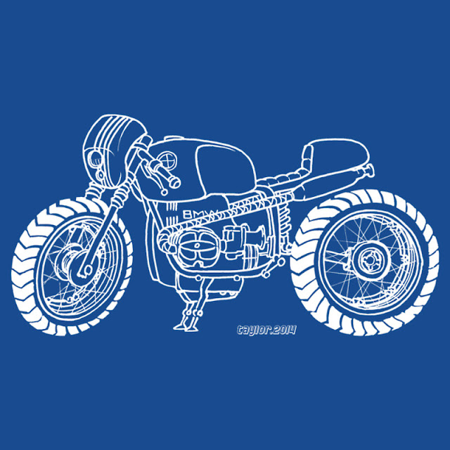 Cafe Racer Drawing - RocketGarage - Cafe Racer Magazine