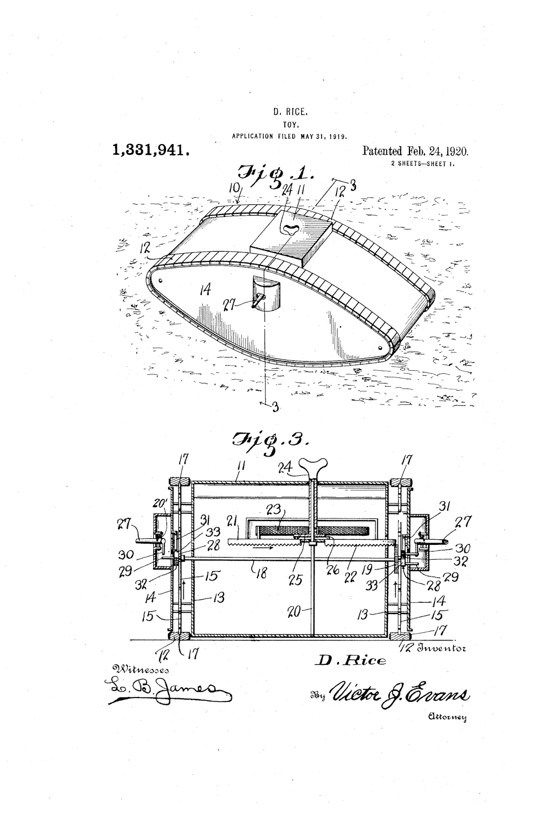 THE PATENT SEARCH BLOG: Toy tank inventions from World War I