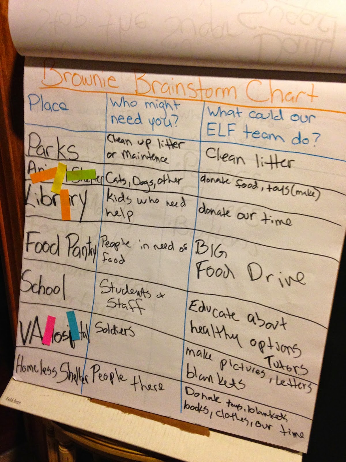 A Crafty Chick: Brownie Meeting 16: Choosing a Take Action Project