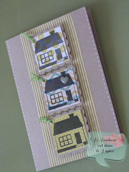 Le Bonheur est dans le Papier: Carte "Jolies maisons"