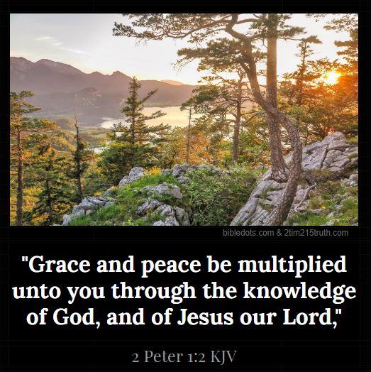 2 Timothy 2:15 Truth: Verse of the Day: 2 Peter 1:2 KJV
