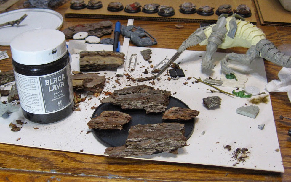 James Wappel Miniature Painting: Monstrous basing for monstrous monsters.