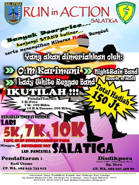 blog seputar tugas sekolah: contoh poster lomba lari 5K, 7K & 10K