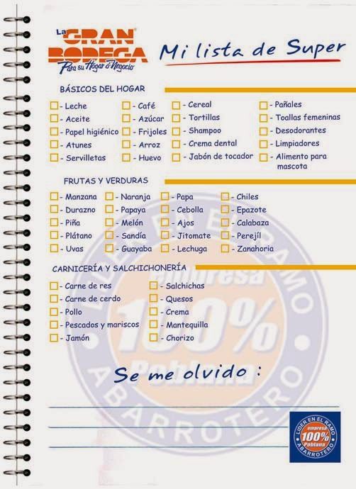 Lista del Super ~ La Gran Bodega