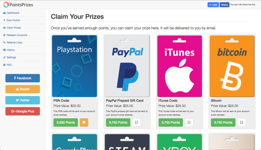 Empreendedorismo Multinível : PointsPrizes.com - Earn Points, Claim ...