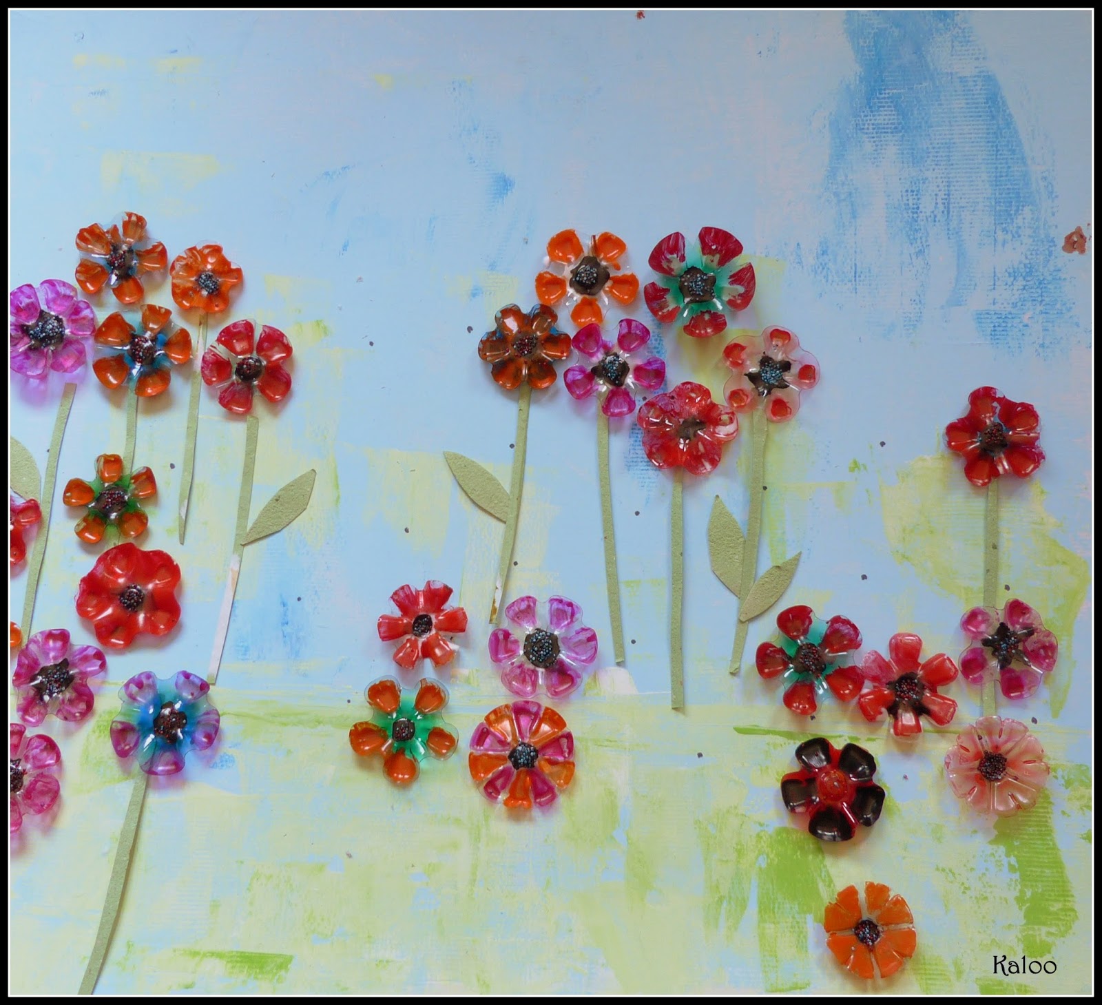 Des fleurs, oui mais de récup...