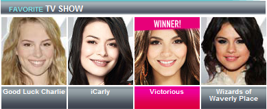 Amazing Ariana Grande: Victorious Wins "Best Show" at the Kids Choice ...