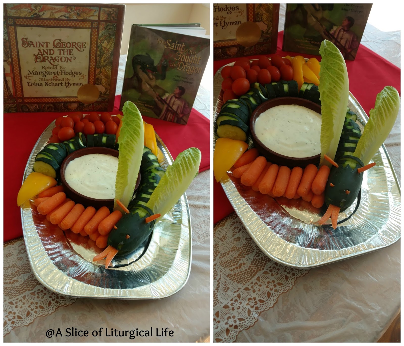 A Slice of Smith Life: Feast of St. George and the (Veggie) Dragon