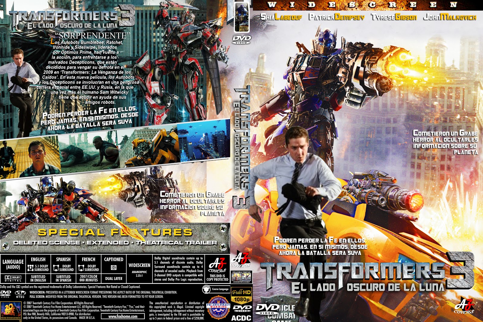 Multipremier video tienda : TRANSFORMERS 3 DVD Y BLURAY 2D - 3D