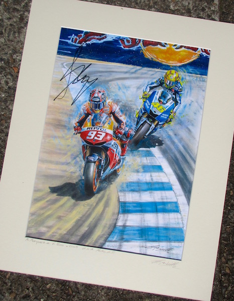 Greg McNeill Art: A3 prints autographed by Daniel Ricciardo and Marc ...