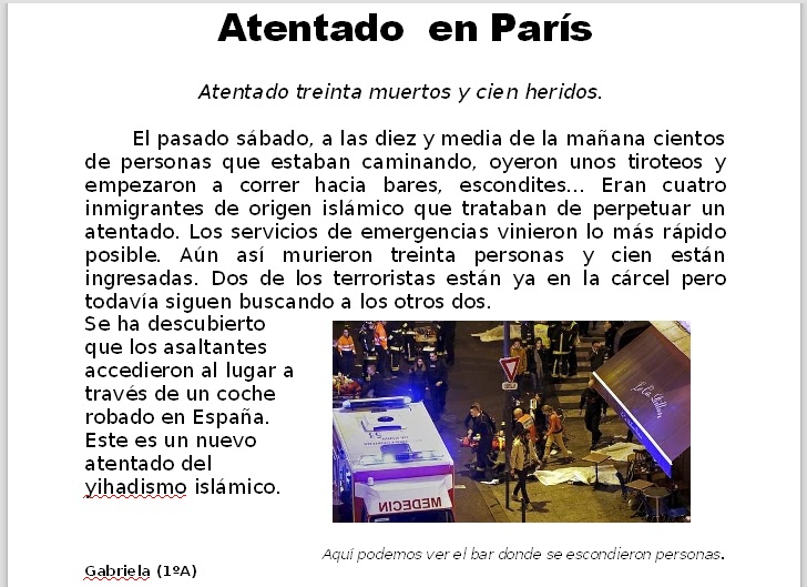 Revista Digital El Faro: Las noticias inventadas. Gabriela y Andrea 1º A