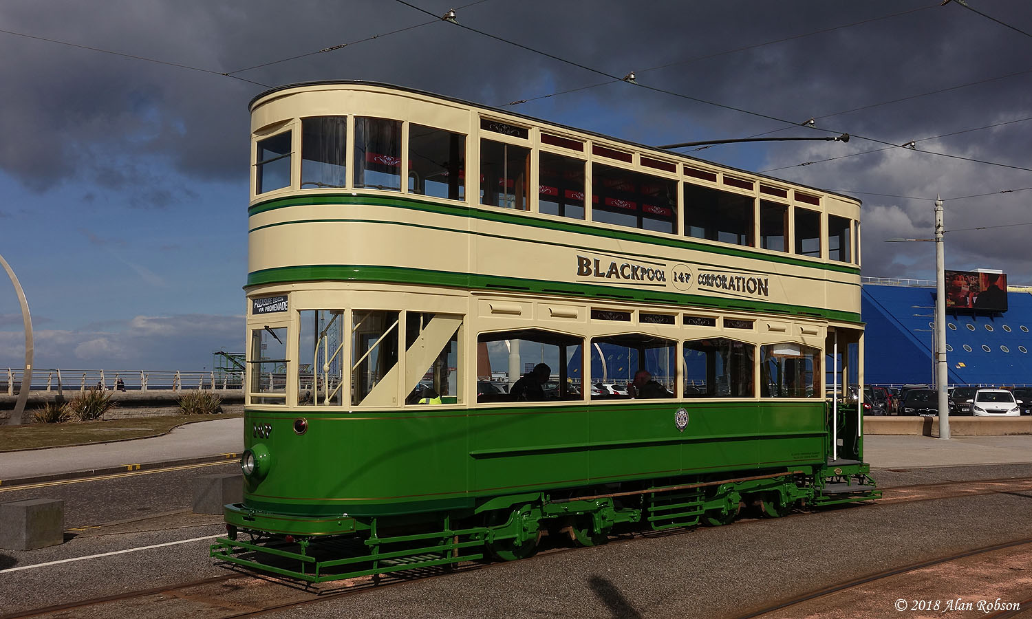 Blackpool Tram Blog: Standard 147 back in Heritage Tour service