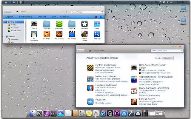 Apple iOS 5 Theme Skin (iPad,iPhone Visual Styles) Windows 7