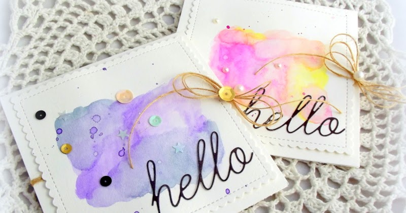 Shimmerz Paints: Hello Note Cards by Melissa