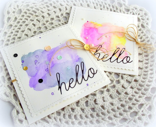 Shimmerz Paints: Hello Note Cards by Melissa