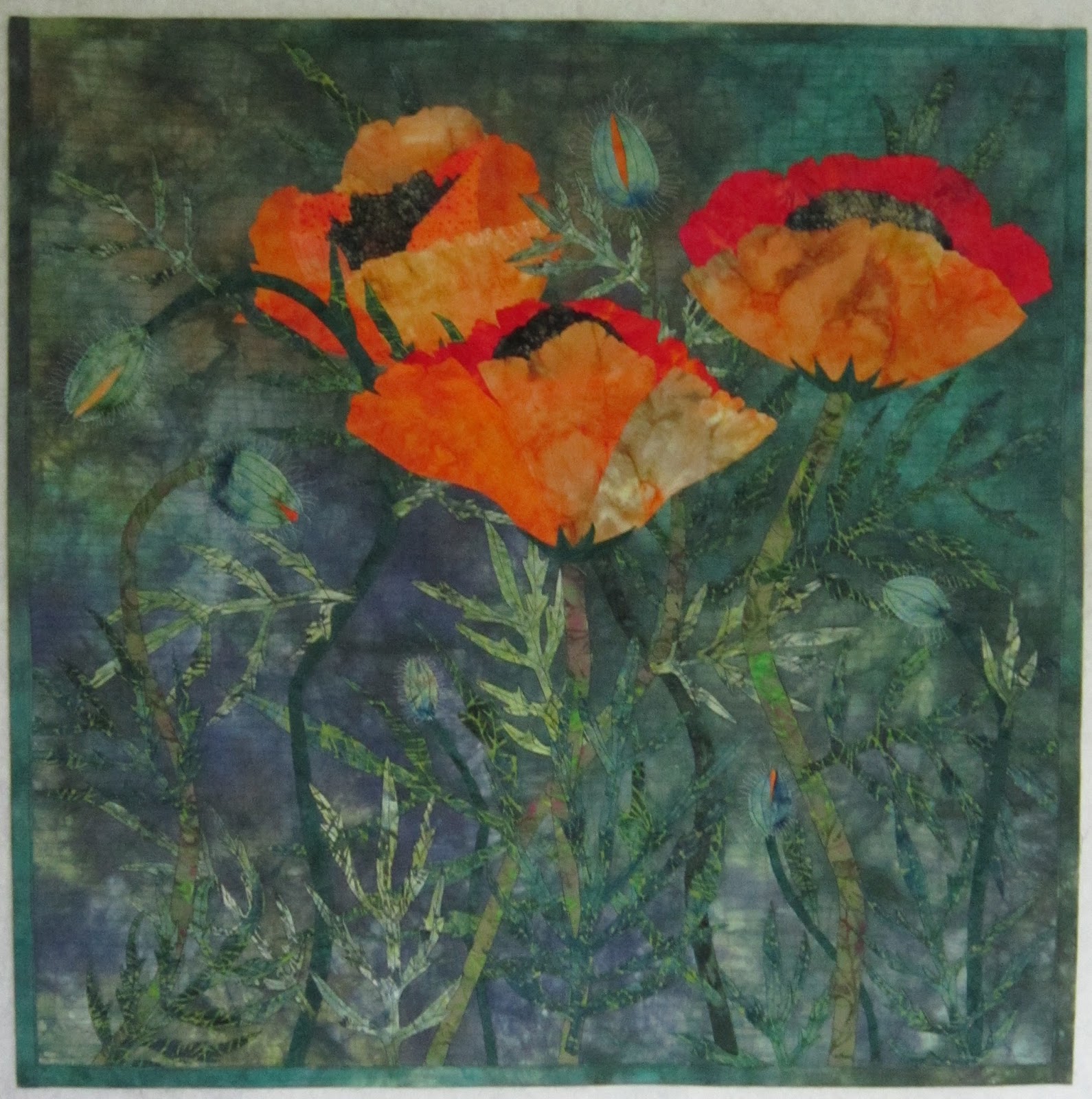 Barbara Strobel Lardon Art quilts: MY EYES HAVE SEEN THE GLORY