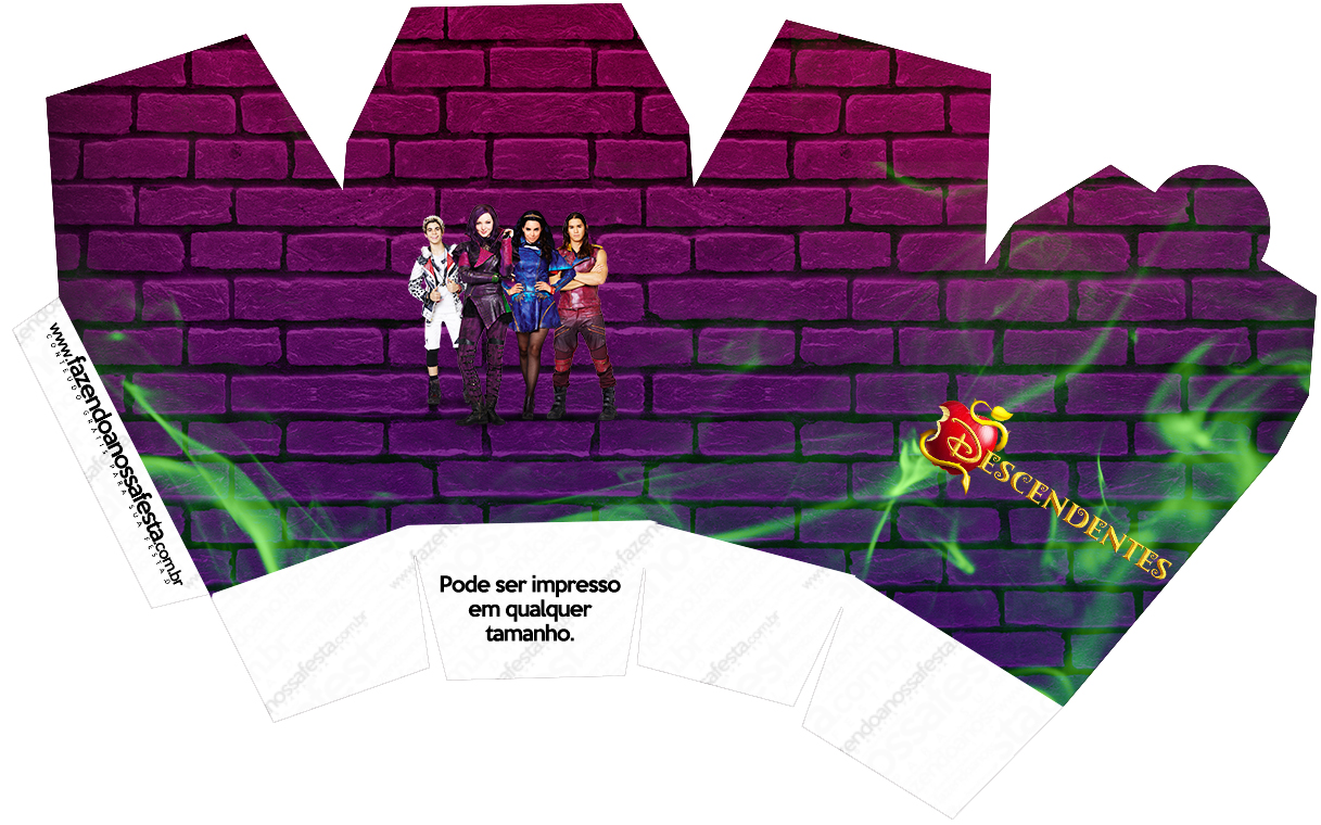Descendants Party: Free Printable Boxes. - Oh My Fiesta! in english